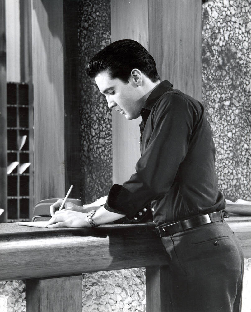 The King Elvis at work - Photographic print for sale