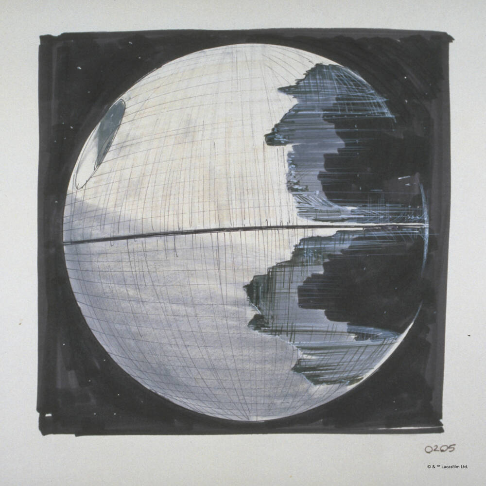 Star Wars Concept Art - Death Star II - Photographic print for sale