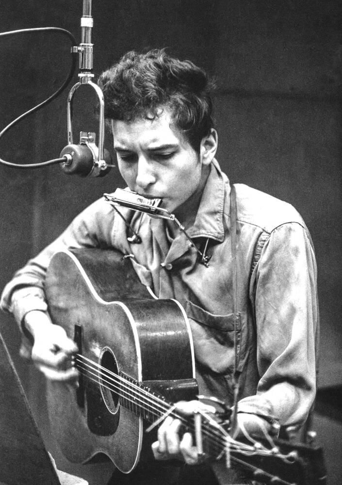 Bob Dylan - Columbia Studio A 1965 - Photographic print for sale