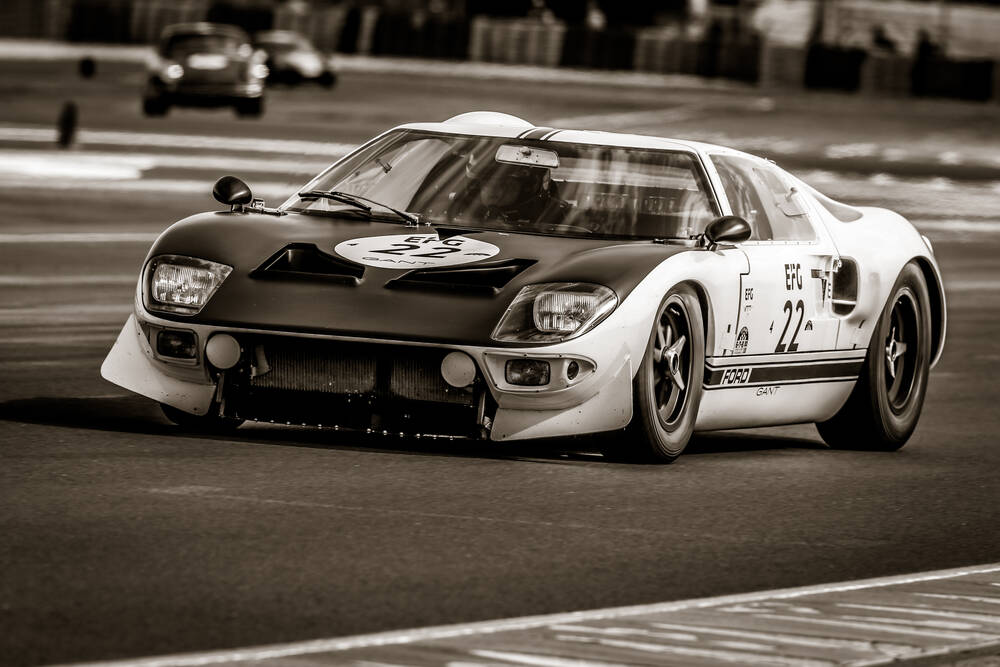 FORD GT 40 1965 LE MANS CLASSIC bw Bild - Kaufen / Verkaufen