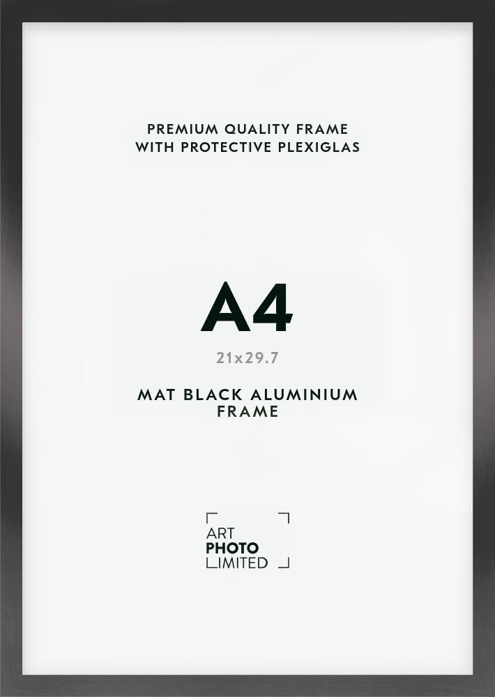 Black Aluminum frame A4 - Premium Quality - ArtPhotoLimited