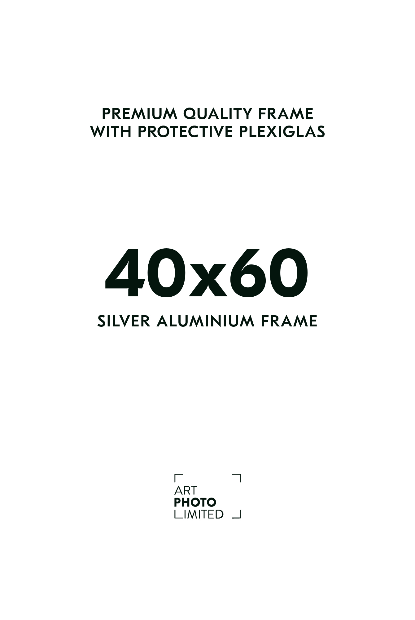 Silver matt Aluminum frame 40x60cm - Premium Quality - ArtPhotoLimited