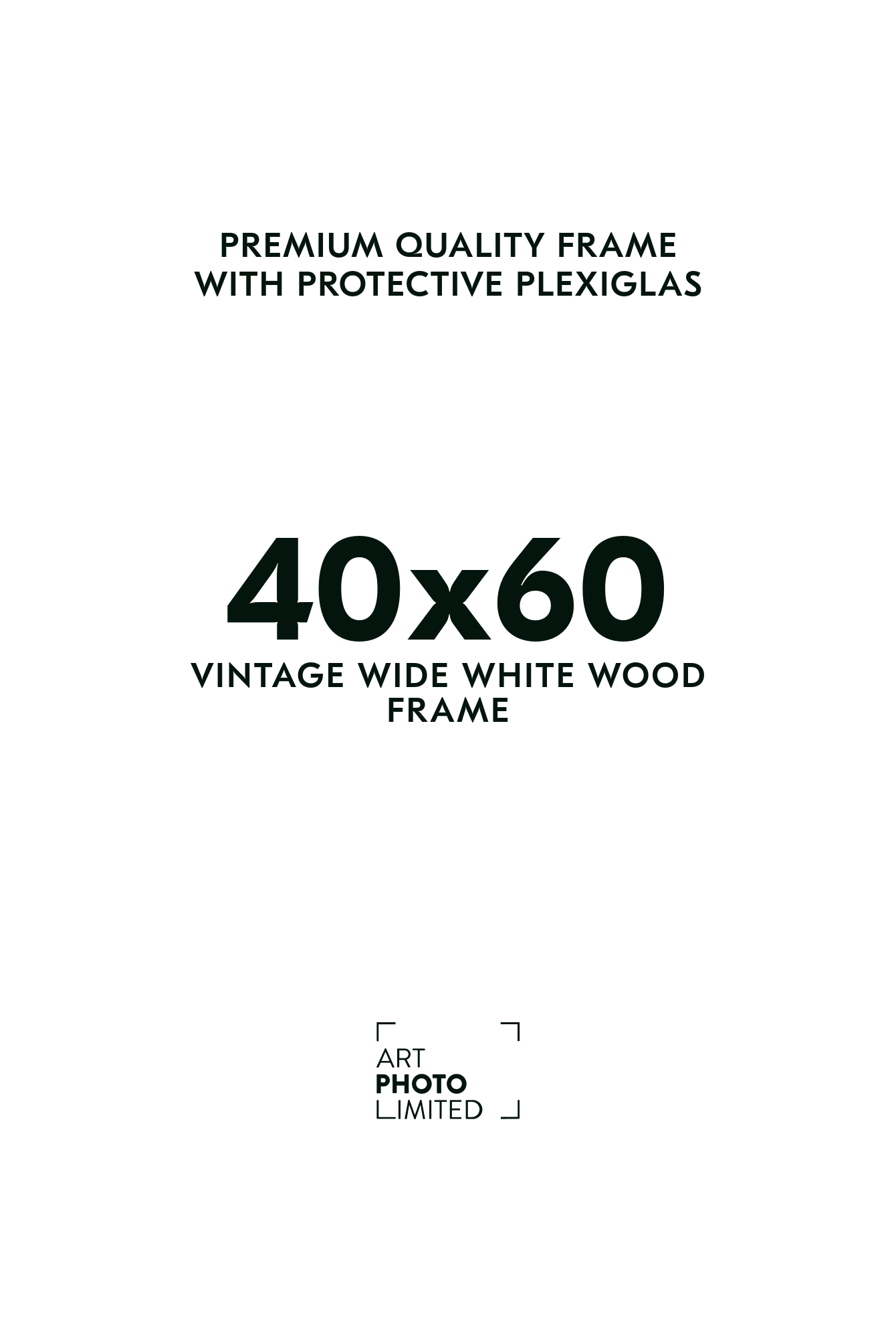 Ancho Antiguo Blanco Marco de madera 40x60cm - Calidad superior ...