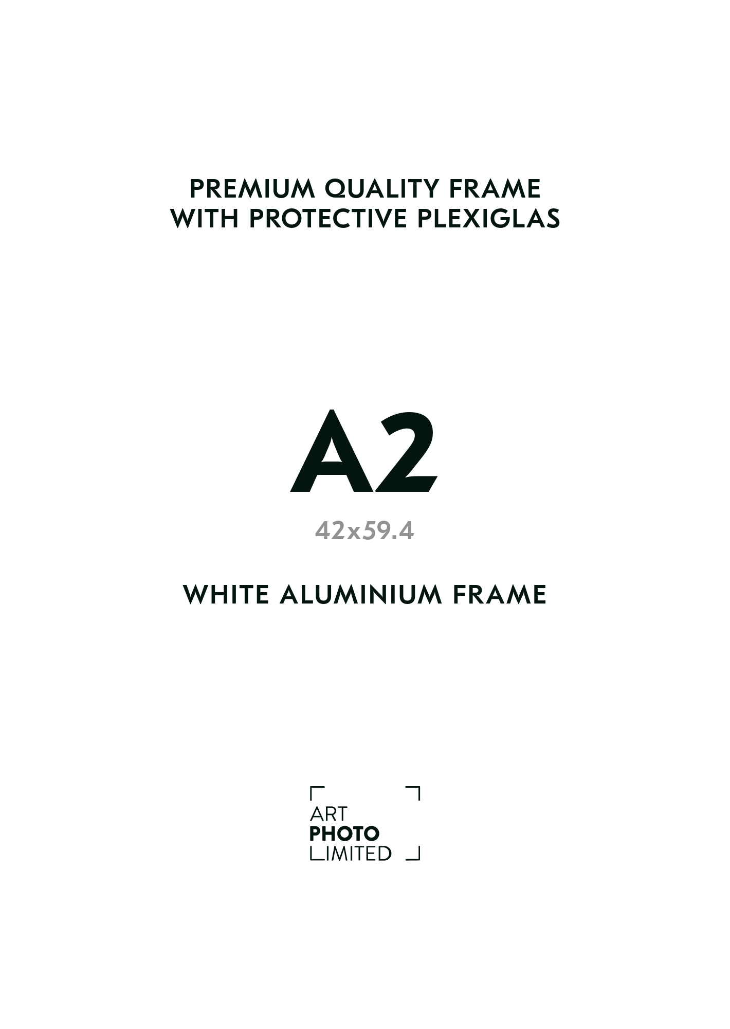 White Aluminum frame A2 - Premium Quality - ArtPhotoLimited