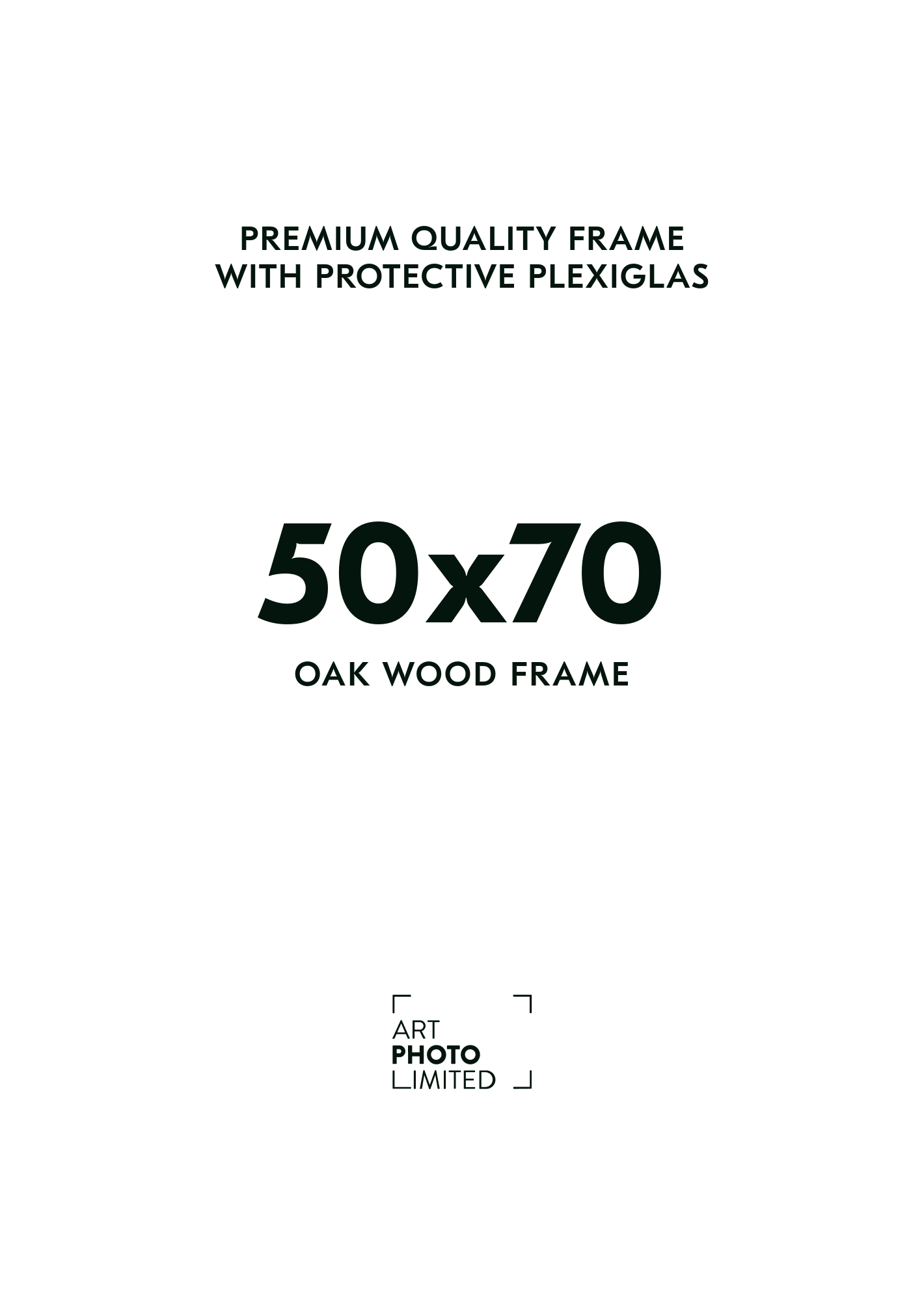 Oak Wooden frame 50x70cm - Premium Quality - ArtPhotoLimited