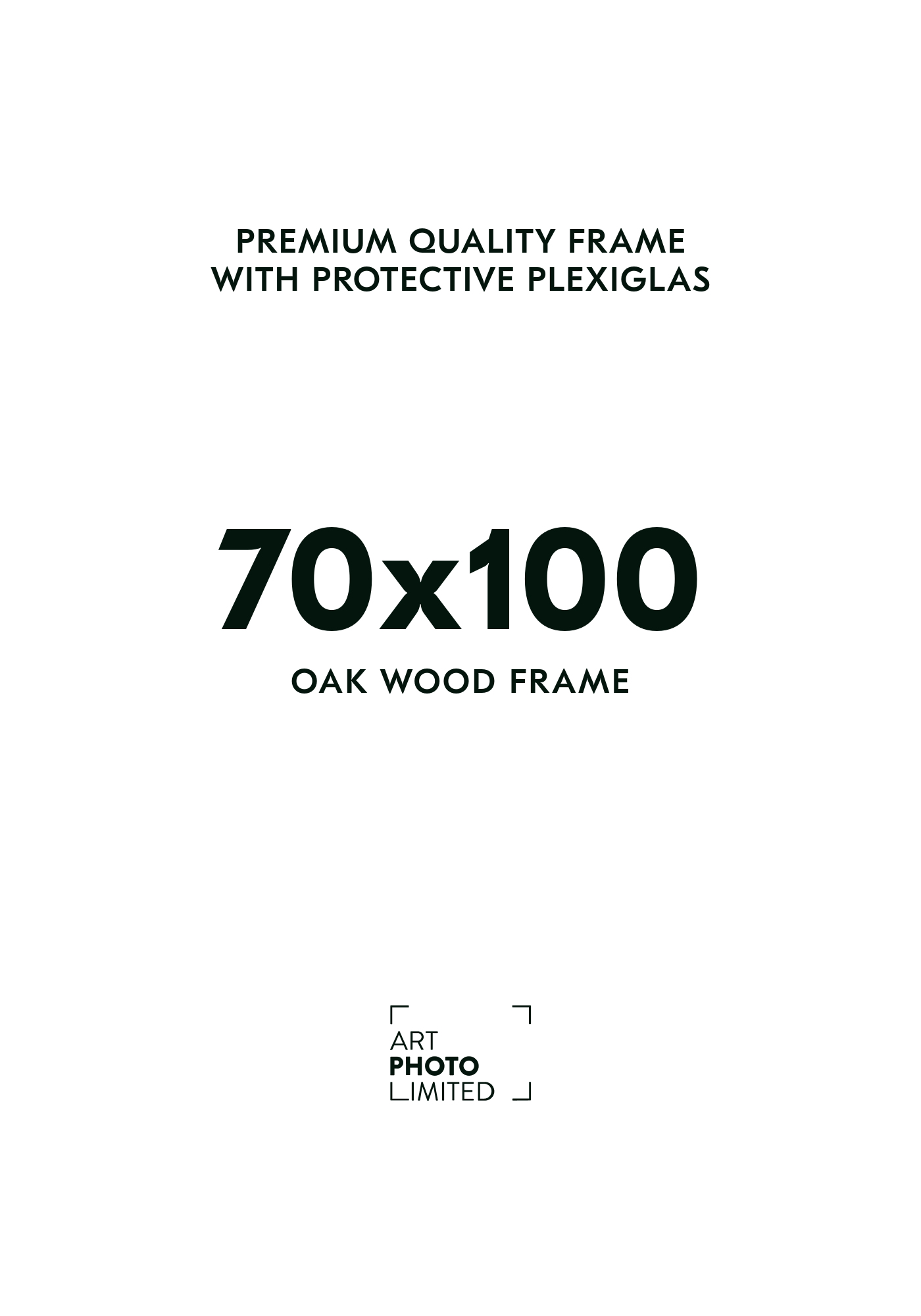 Oak Wooden frame 70x100cm - Premium Quality - ArtPhotoLimited