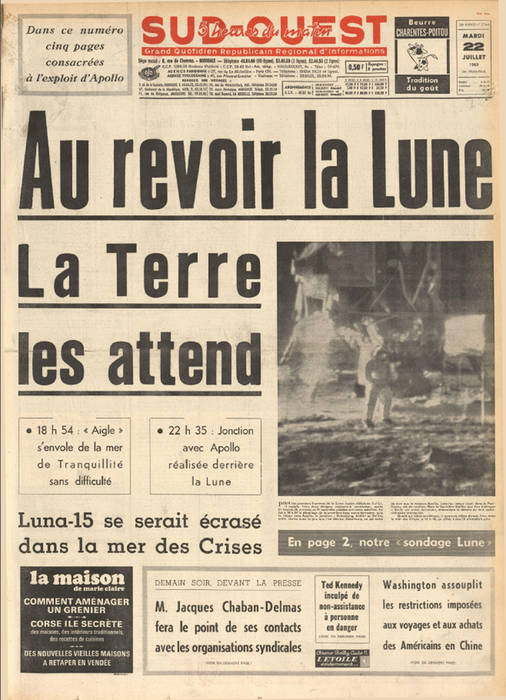 Les plus belles photos de Archives Sud Ouest - Sélection Apollo 11