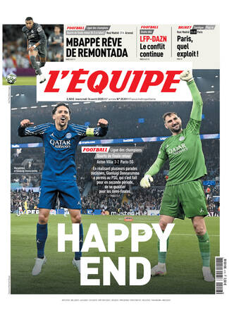 Une de L'Équipe datée du 01 juin 2025