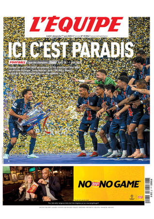 Une de L'Équipe datée du 01 juin 2025