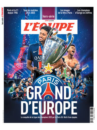 Une de L'Équipe datée du 01 juin 2025