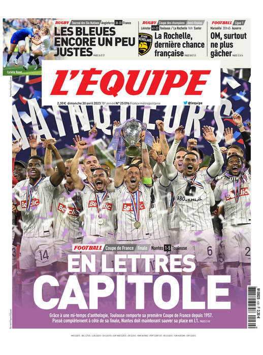 Les plus belles Unes de L'Équipe - Sélection Unes Collectors